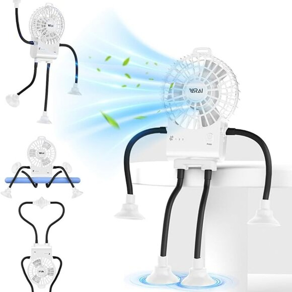 Other | New 2 In 1 Rechargeable Portable Adjustable Fan And Phone Stand ...